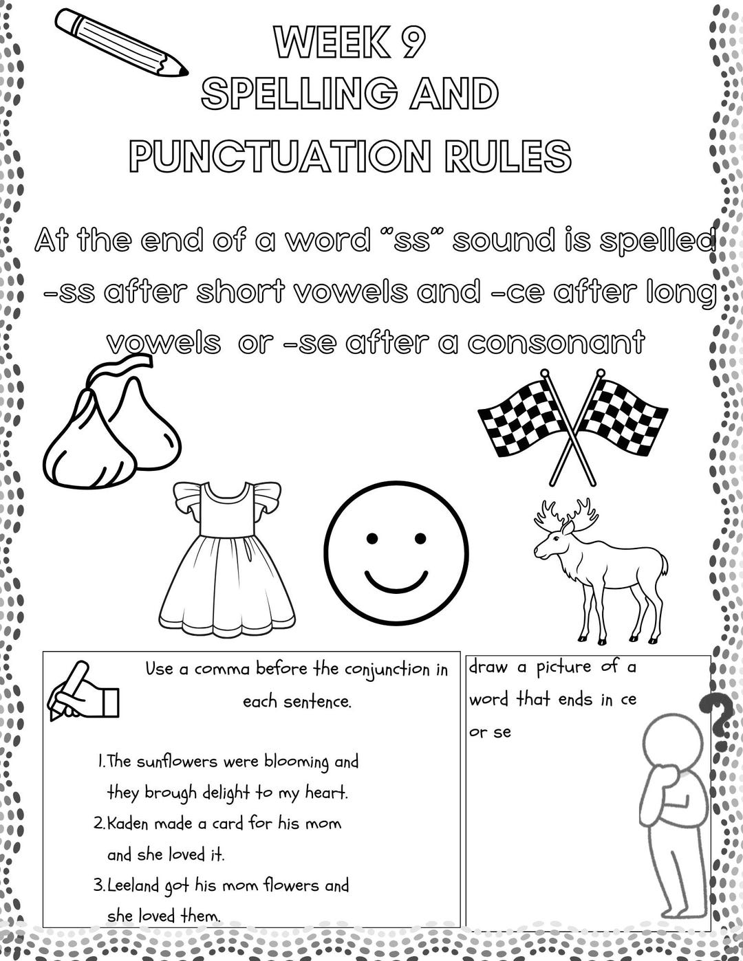 CC Cycle 2 Essentials Week 9 Spelling and Punctuation Worksheet - Etsy