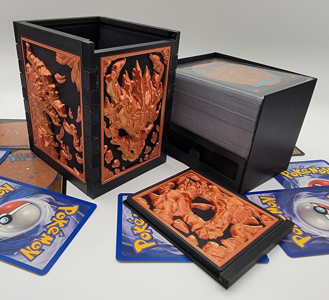 Dragon Deck Box - Hold Your TCG Decks for Magic the Gathering, Pokémon ...