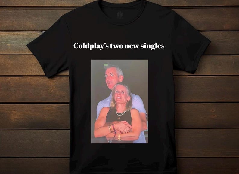 Coldplay Meme Shirt – Funny ‘two New Singles’ Concert Tee – ‘sky Full ...
