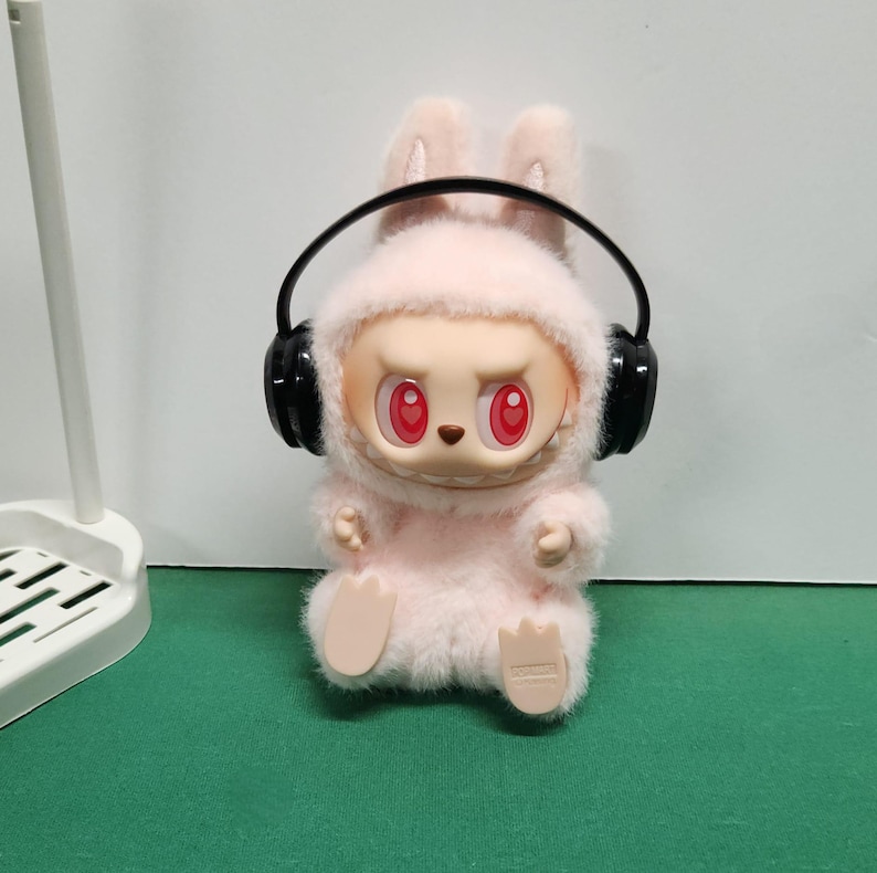 HEADPHONES for Labubu Dolls | Black - Pink - Red - Lavender - White - Etsy