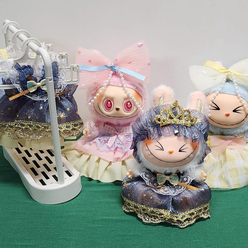 Pink and Yellow Labubu - Etsy