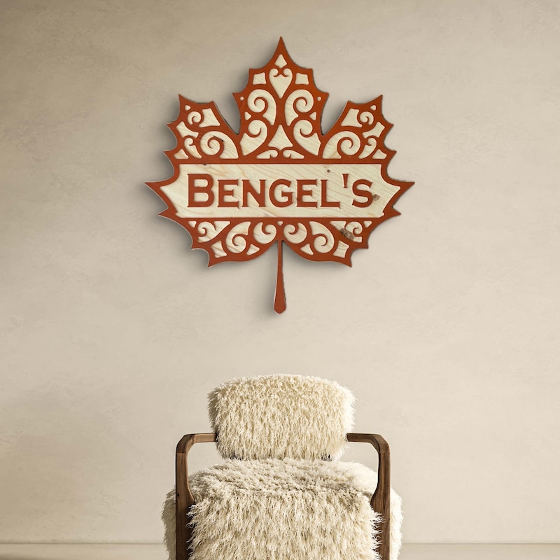 Maple Leaf Plaque - Etsy