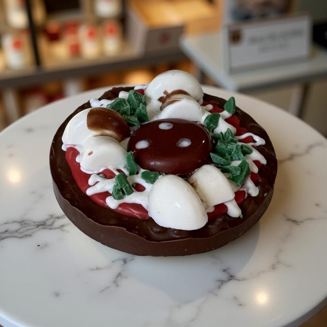 Mini Chocolate Pizza W/ Custom Pizza Box - Etsy