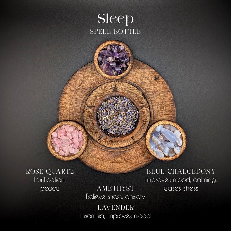 Sleep Spell Bottle Focus Tool Spell Jar Manifestation Tool Intention Tool Magick Talisman Spell ...