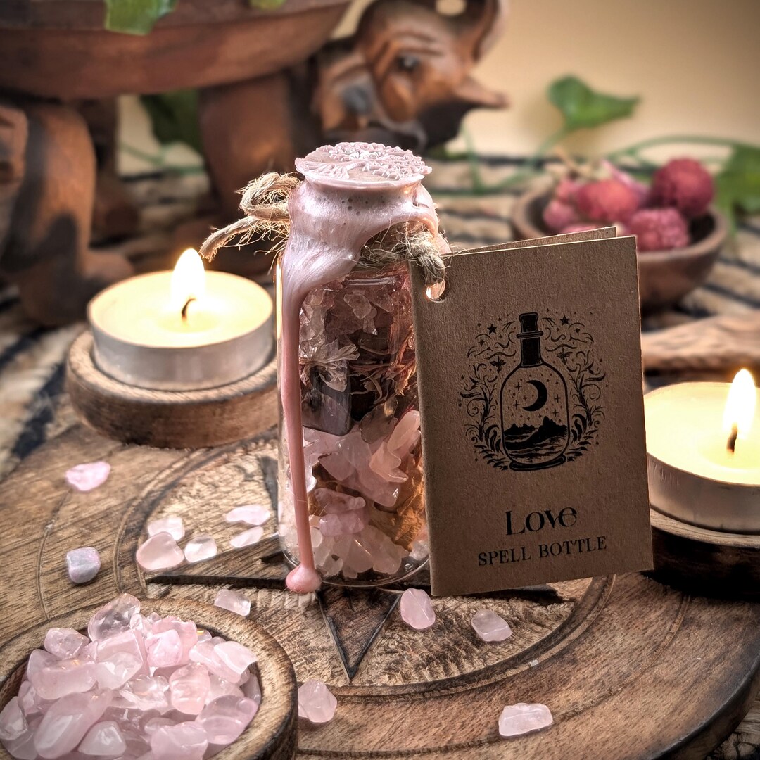 Love Spell Bottle Focus Tool Spell Jar Manifestation Tool Intention ...
