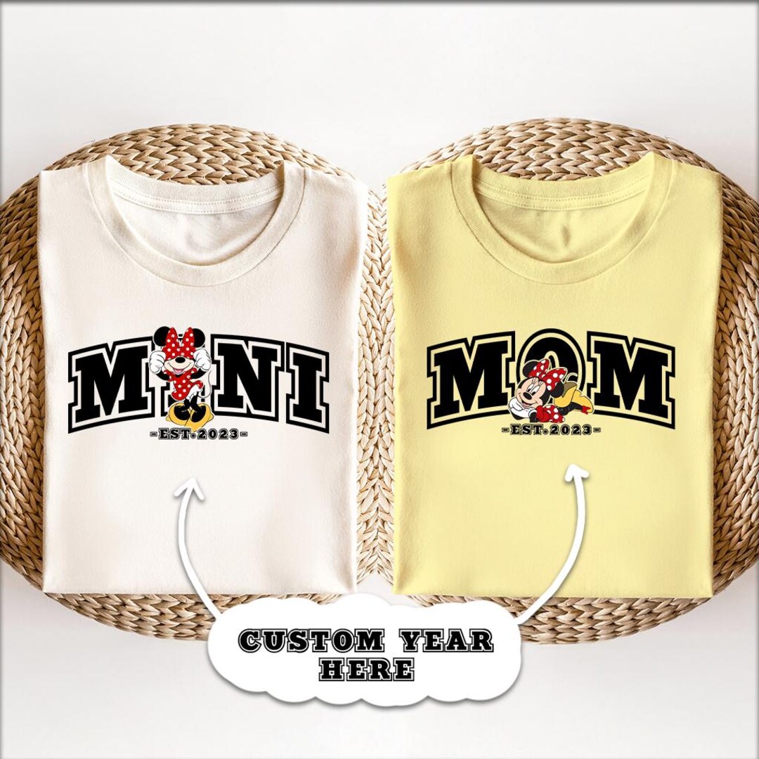 Disney Minnie Mom Daughter Tee, Mickey Sweatshirt, Mouse Mama Mini ...