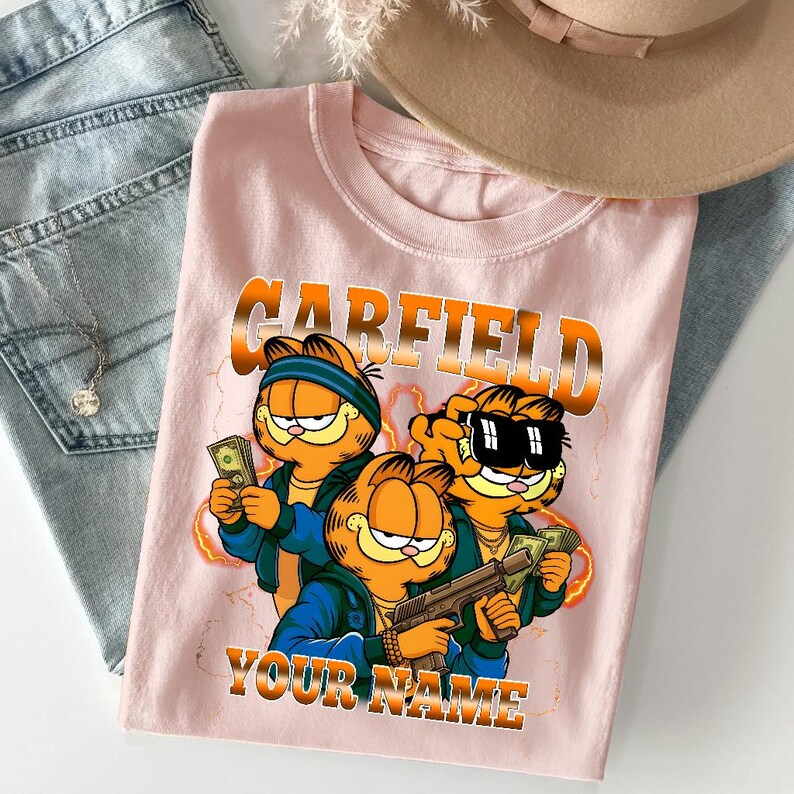 Custom Garfield T-shirt Fun and Unique Design for Fans Personalized ...