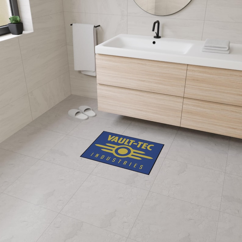 Vault-tec Industries Floor Mat | Retro Vault Logo Doormat - Etsy