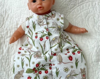 12 13 Inch Doll Clothes Soft Flannel Sleep Sack Fits Dolls Like Corolle Melissa Doug Reborn or Silicone Dolls Christmas Woodland Scene Etsy