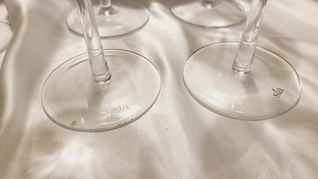 Vintage SIA Andrea Water Glasses Set – Scandinavian Crystal Glassware ...