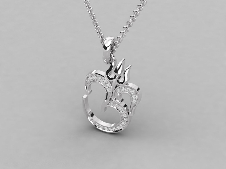 Gold Plated Sterling Silver Om Pendant: Spiritual Yoga Necklace - Etsy UK