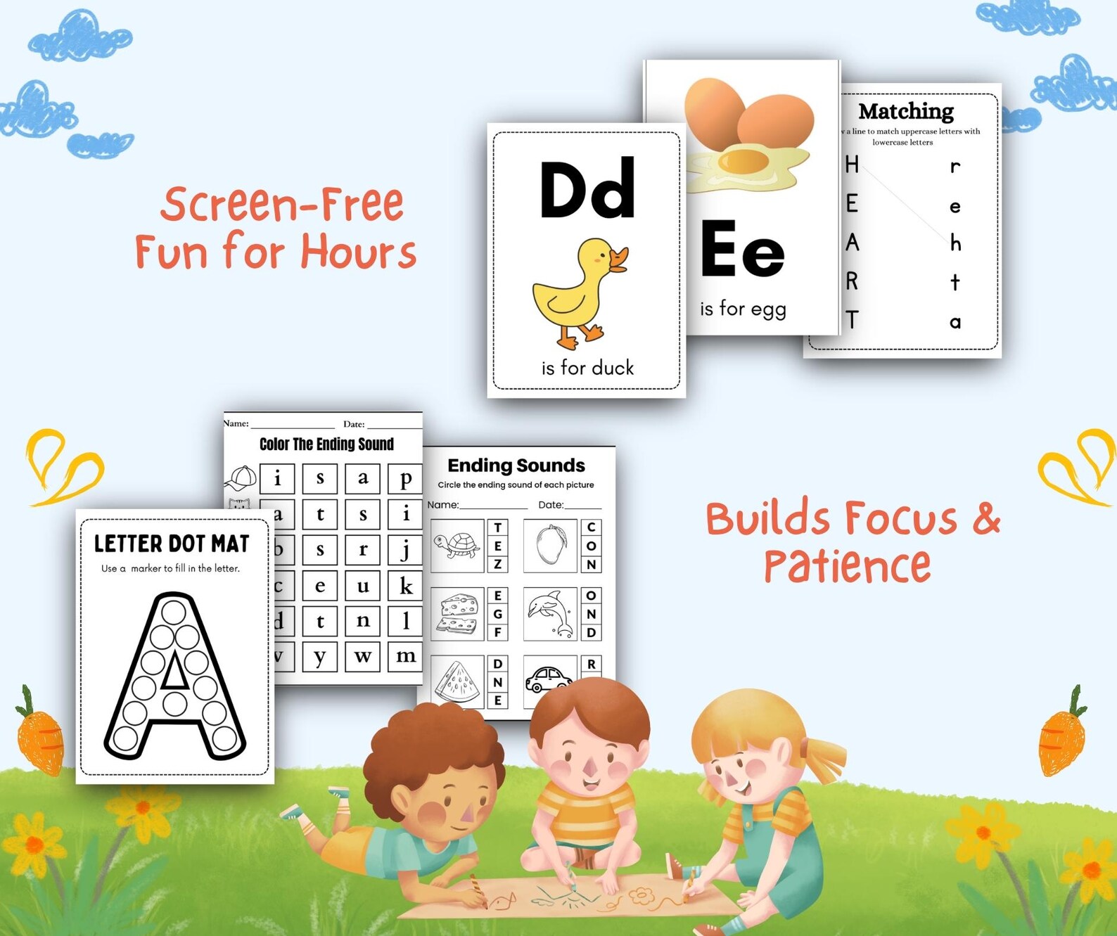 Tracing Patterns Worksheet Printable Activity Pack Digital Download for ...
