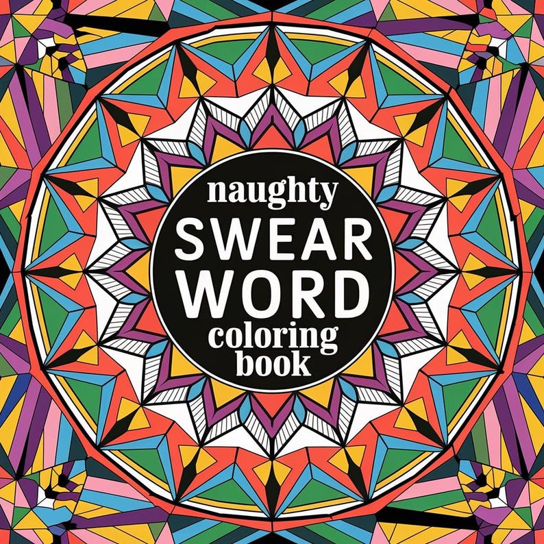 93 Swear Words Coloring Pages Only for Adults - Etsy