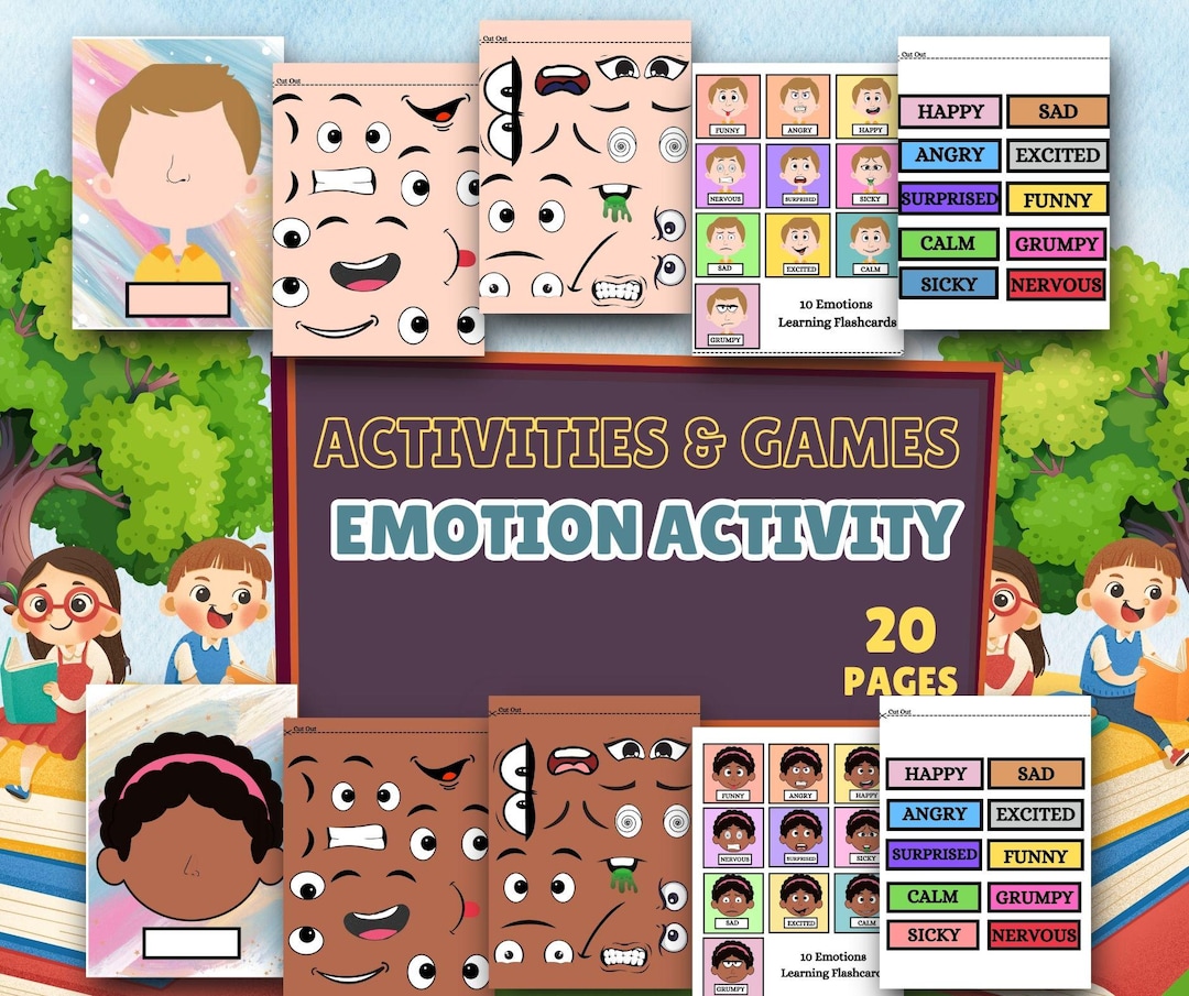 Activities and Games Emotion Activity Printable PDF Build Emotions ...