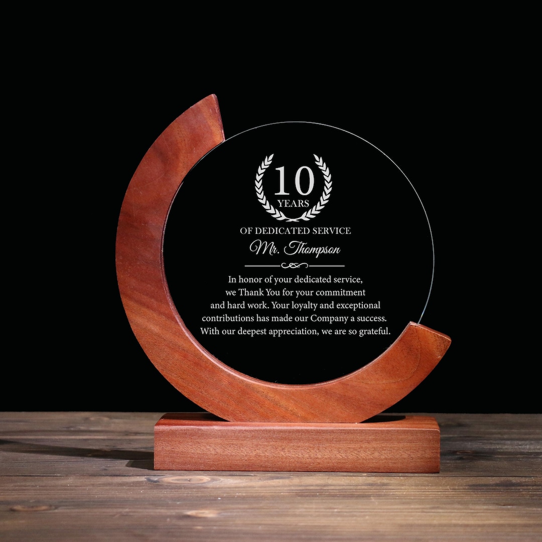 Customized Employee Awards, Corporate Recognition Plaques, Retirement ...