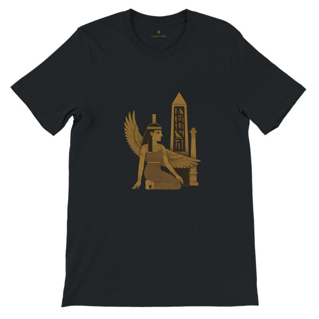 Golden Isis With Obelisk – Egyptian Goddess Power Shirt - Etsy