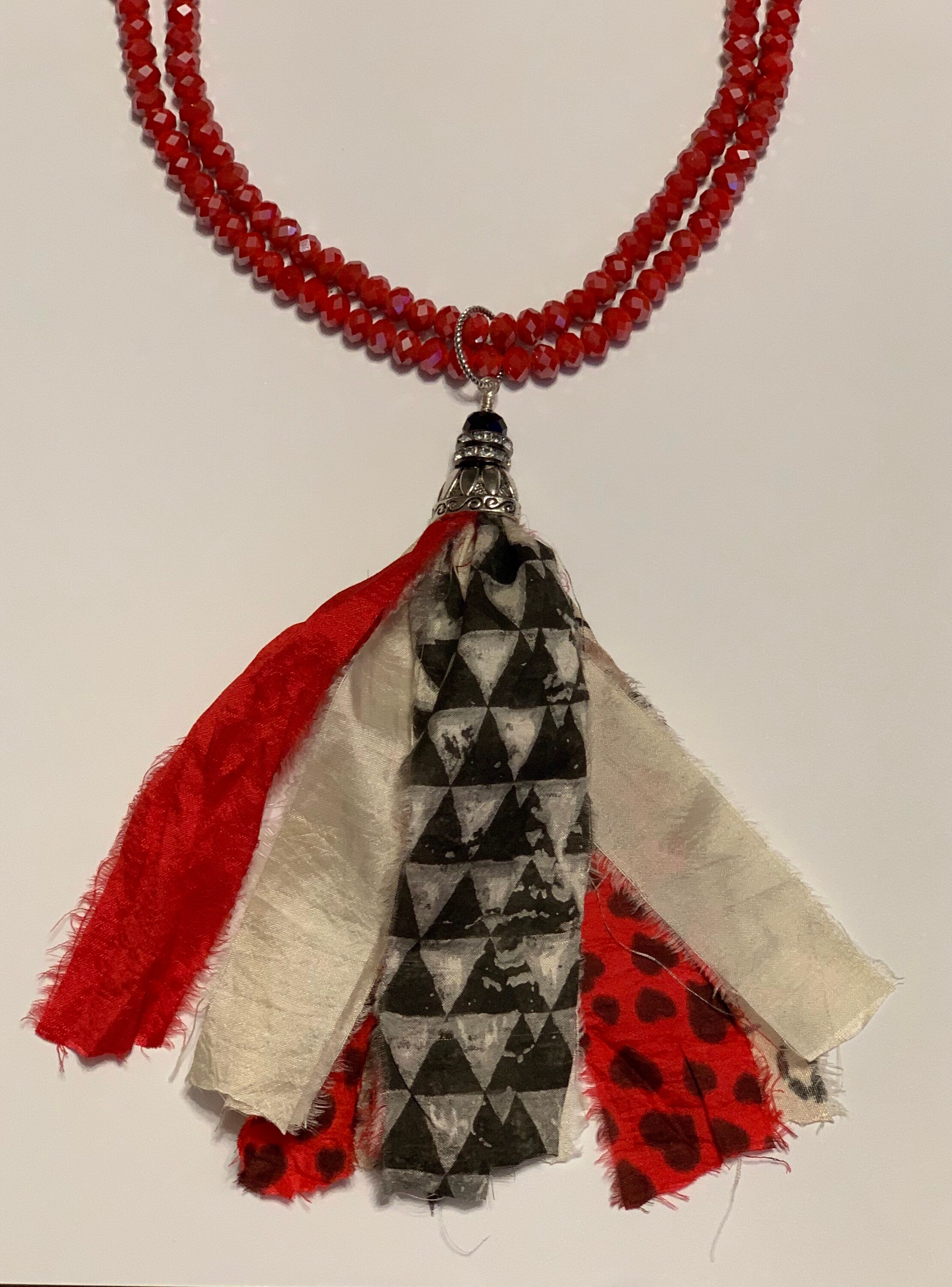 Tassel Sari Silk Fabric / Fleur de Lis / Interchangeable Tassel - Etsy.de