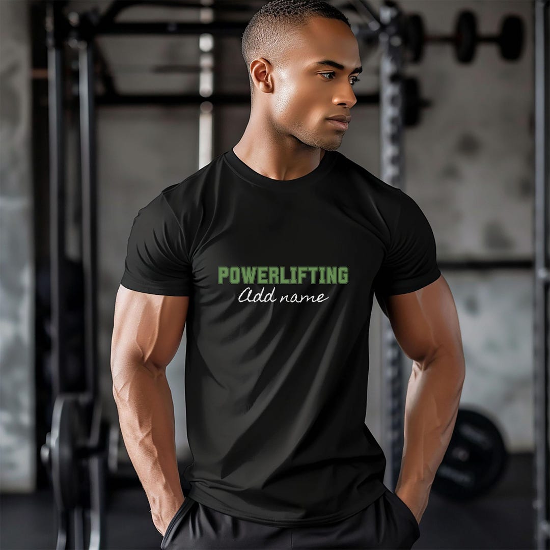 Personalized Powerlifting T-shirt | Custom Name Powerlifting Shirt ...