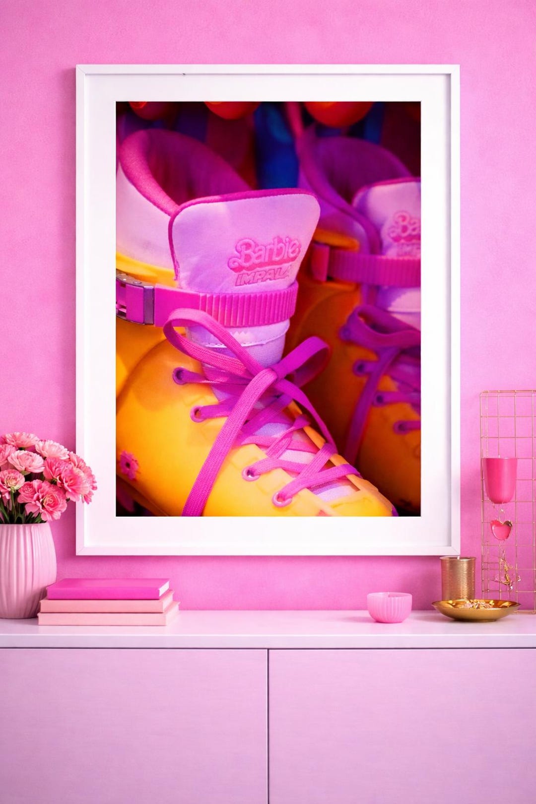 Barbie Impala Skates – Pink Pop Art Photography Print - Etsy