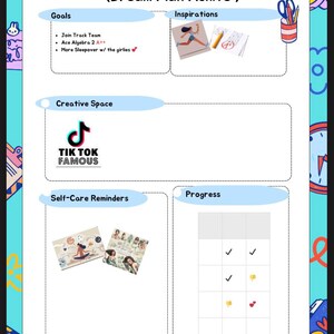 Colorful Back to School Vision Board 2025-2026 Inspirational Goal ...