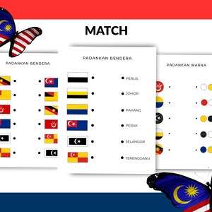Printable Worksheet With Malaysia Merdeka Theme for Kindergarten and ...