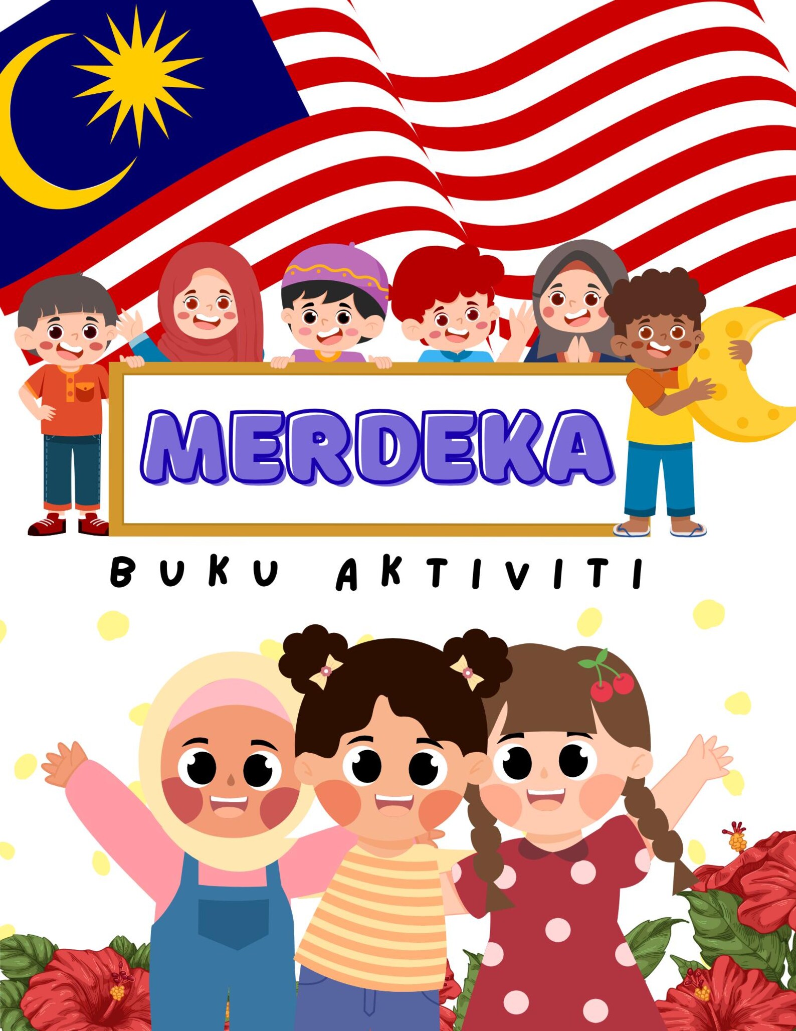 Printable Worksheet With Malaysia Merdeka Theme for Kindergarten and ...