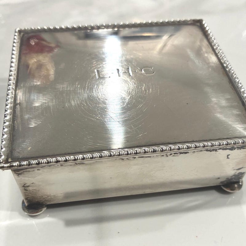 Wood and Sterling Box - Etsy