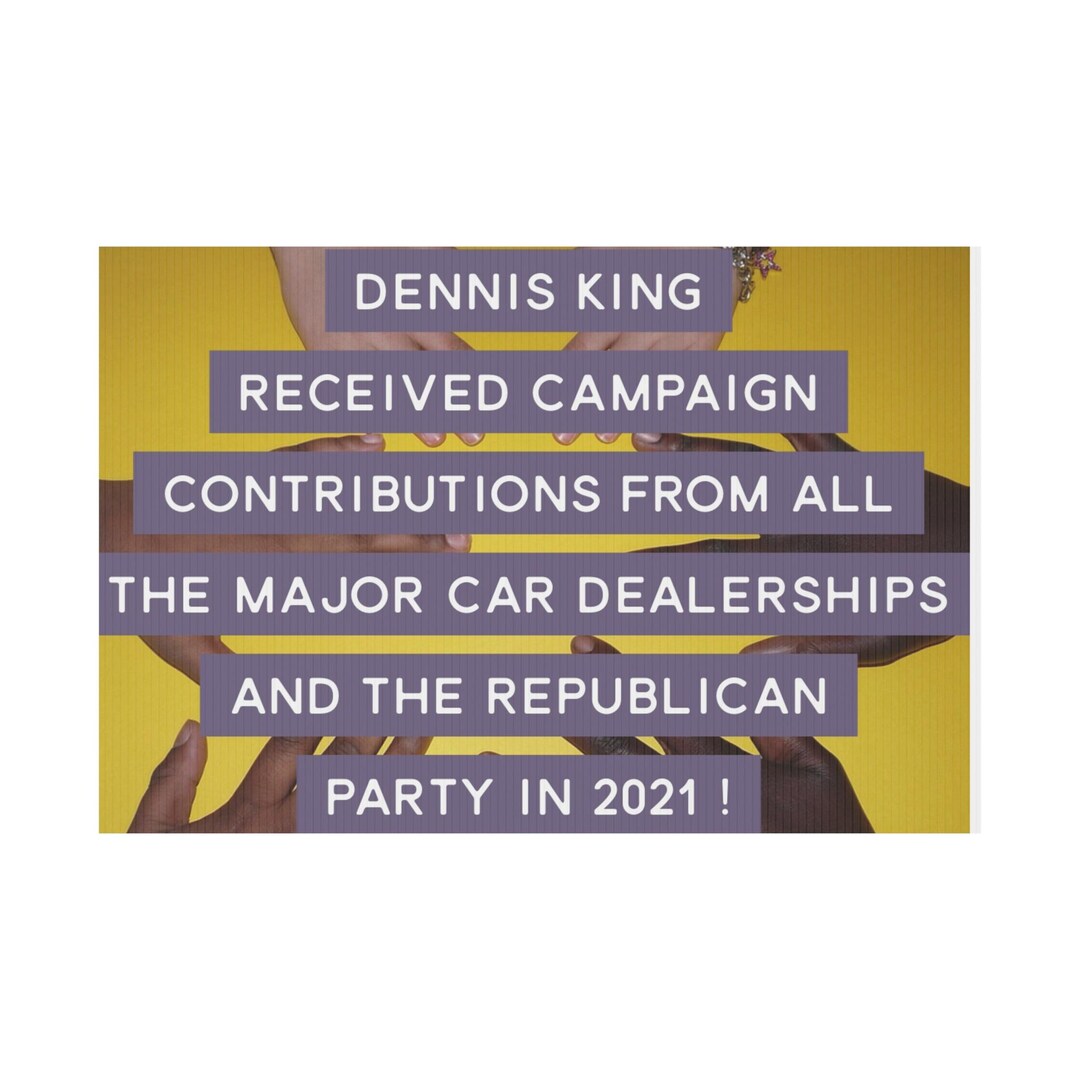 Dennis King Political Campaign Yard Sign: Puyallup City Councilman - Etsy