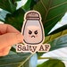 Salty AF Vinyl Sticker | Laptop Sticker | Water Bottle Sticker - Etsy