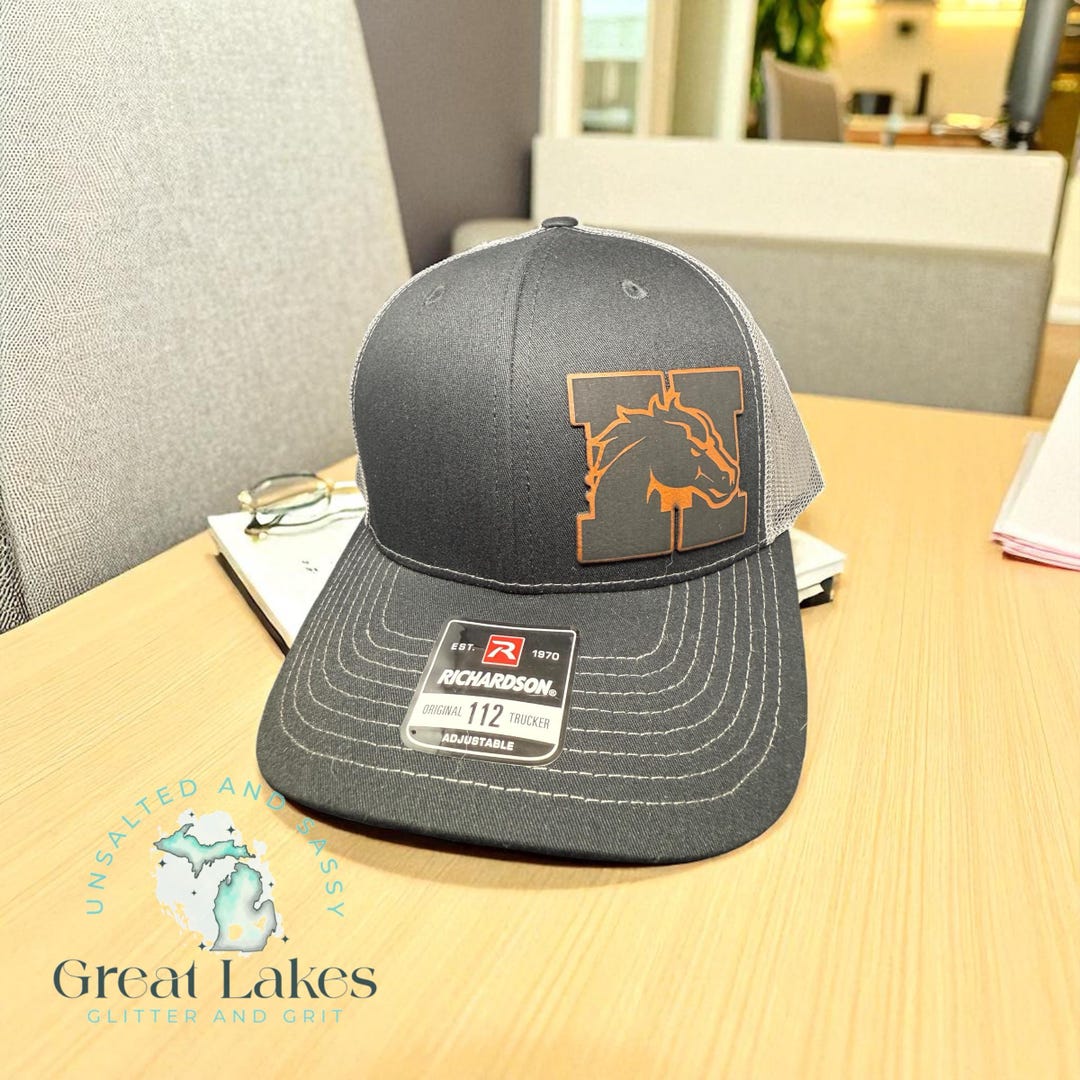 Holly Bronchos Leather Patch Hat - Etsy