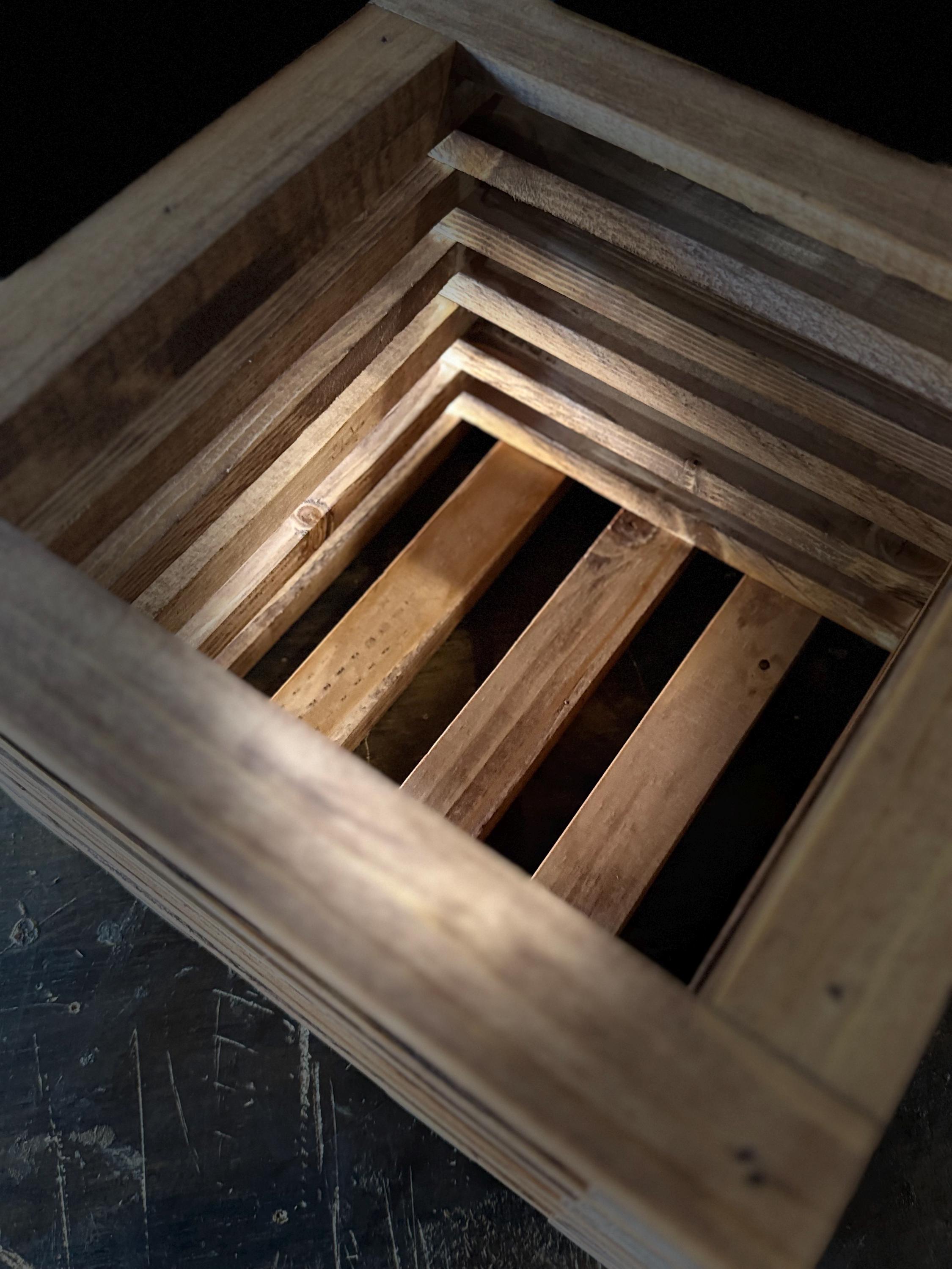 Rustic Pine Planter Box – 12x12 Indoor or Outdoor – Custom Stain ...