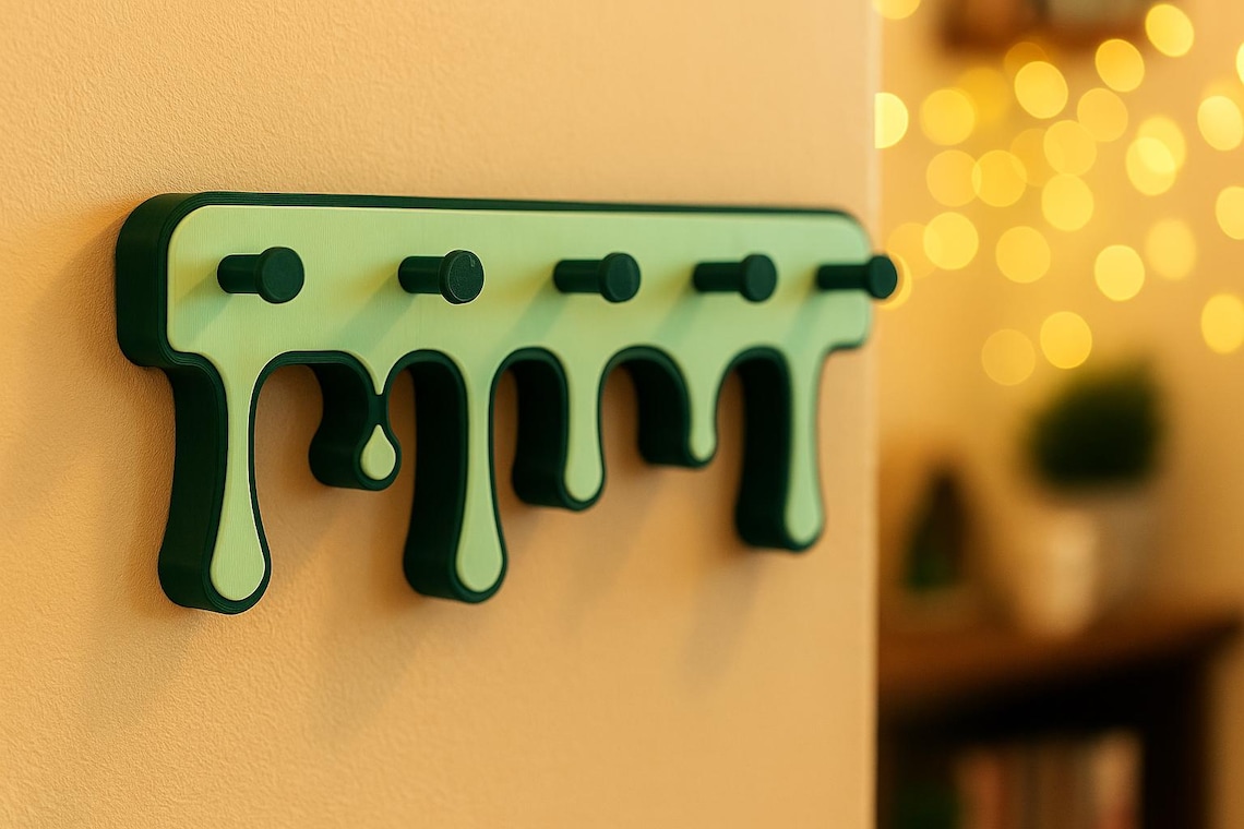 Customizable Drip Key Holder – Colorful Wall Mounted Organizer - Etsy