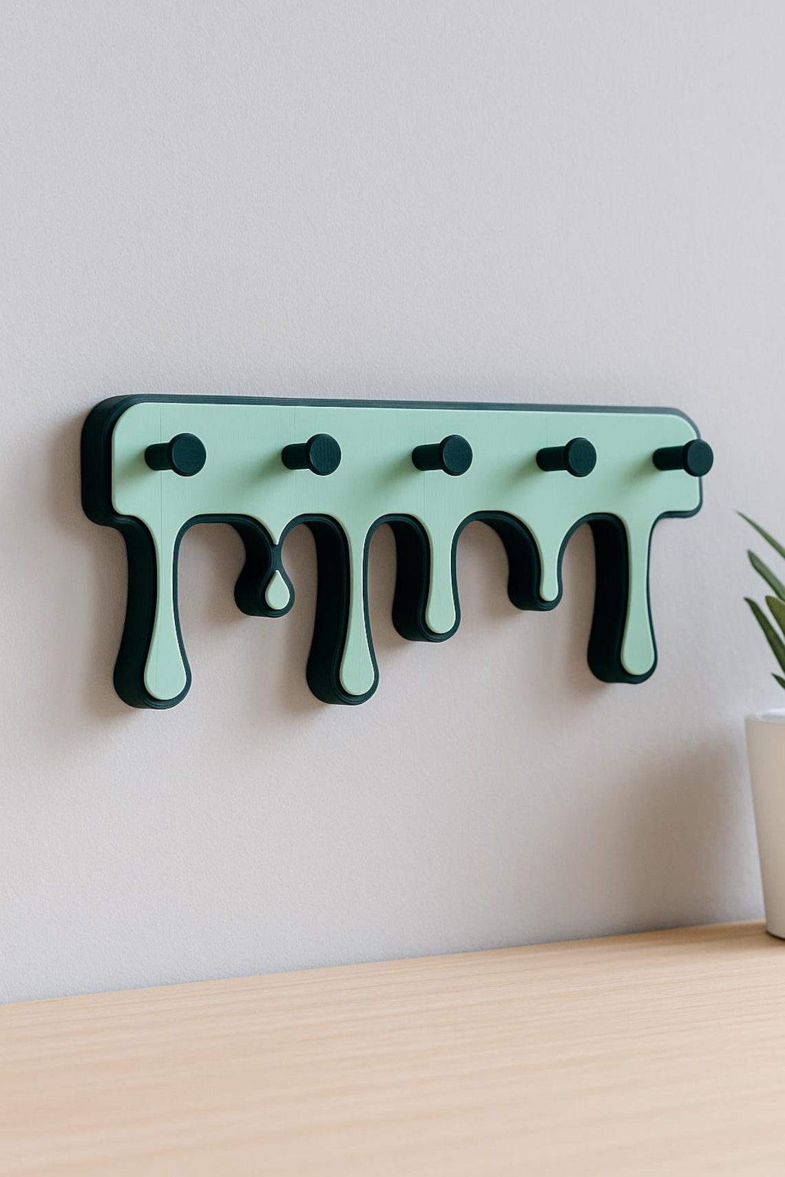 Customizable Drip Key Holder – Colorful Wall Mounted Organizer - Etsy