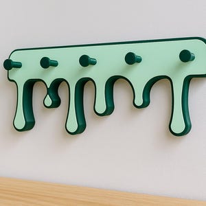 Customizable Drip Key Holder – Colorful Wall Mounted Organizer - Etsy