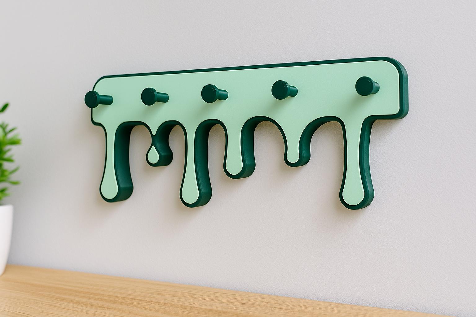 Customizable Drip Key Holder – Colorful Wall Mounted Organizer - Etsy