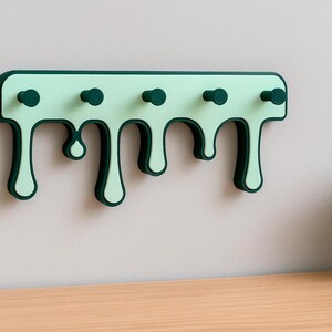 Customizable Drip Key Holder – Colorful Wall Mounted Organizer - Etsy