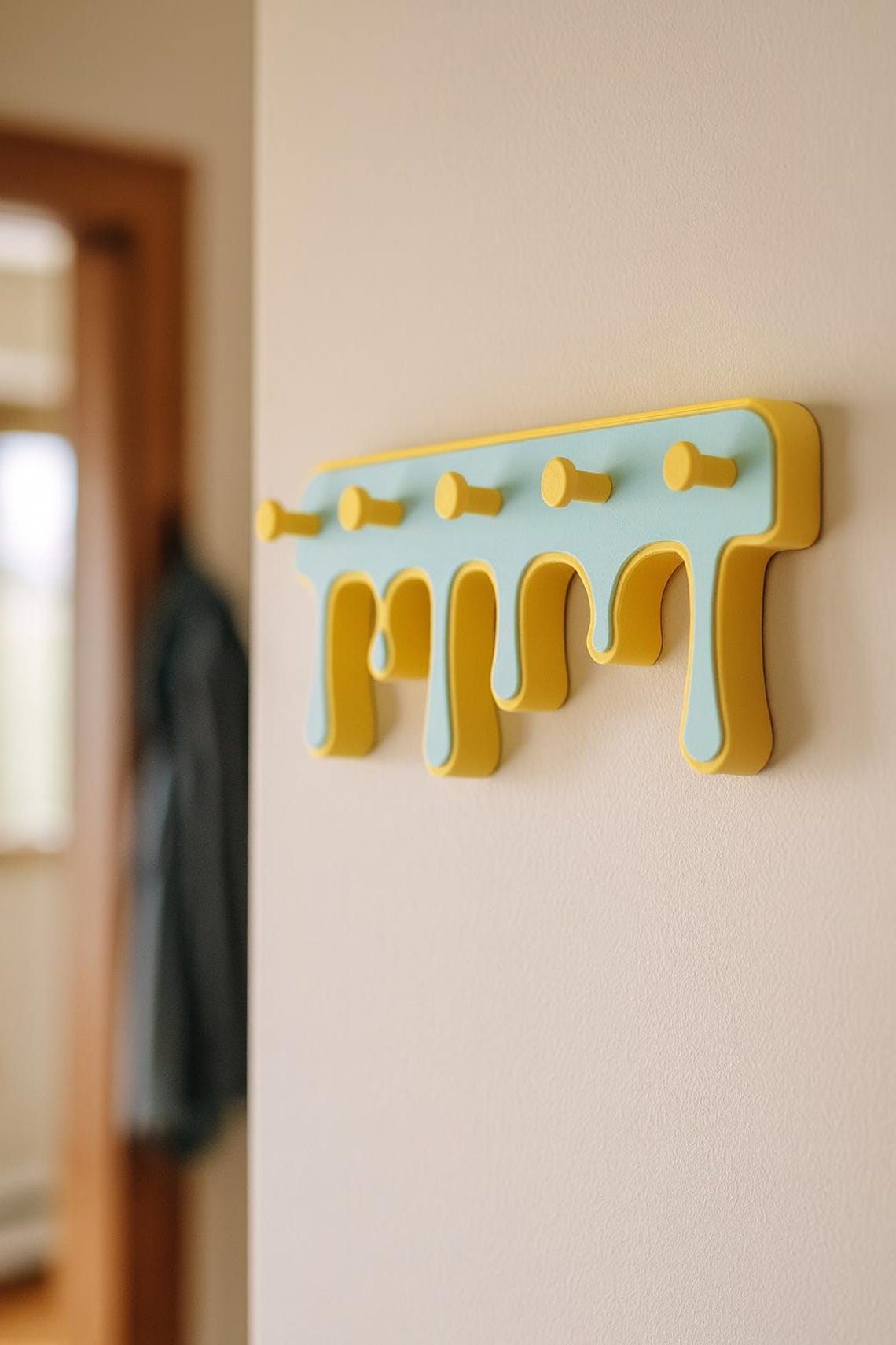 Drip Key Holder – Colorful Wall Mounted Accessory Organizer - Etsy