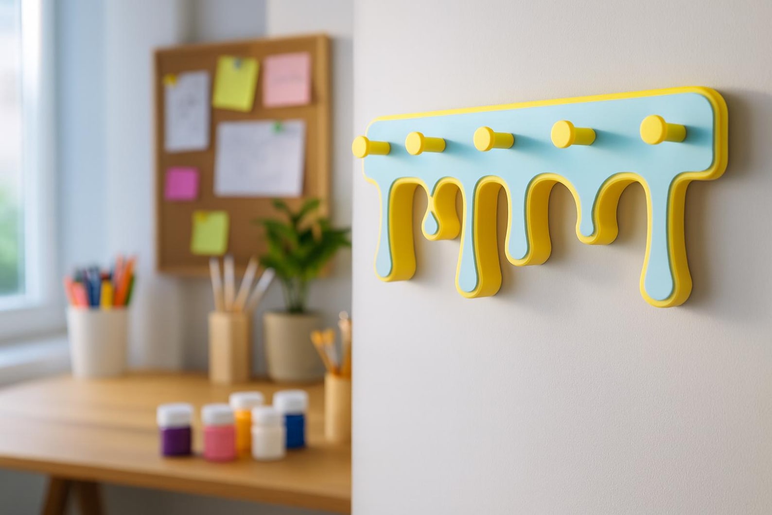Drip Key Holder – Colorful Wall Mounted Accessory Organizer - Etsy