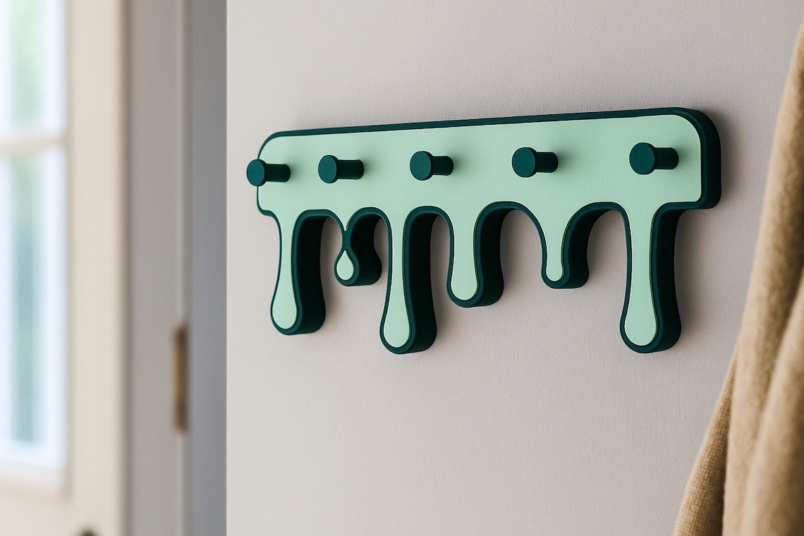 Customizable Drip Key Holder – Colorful Wall Mounted Organizer - Etsy