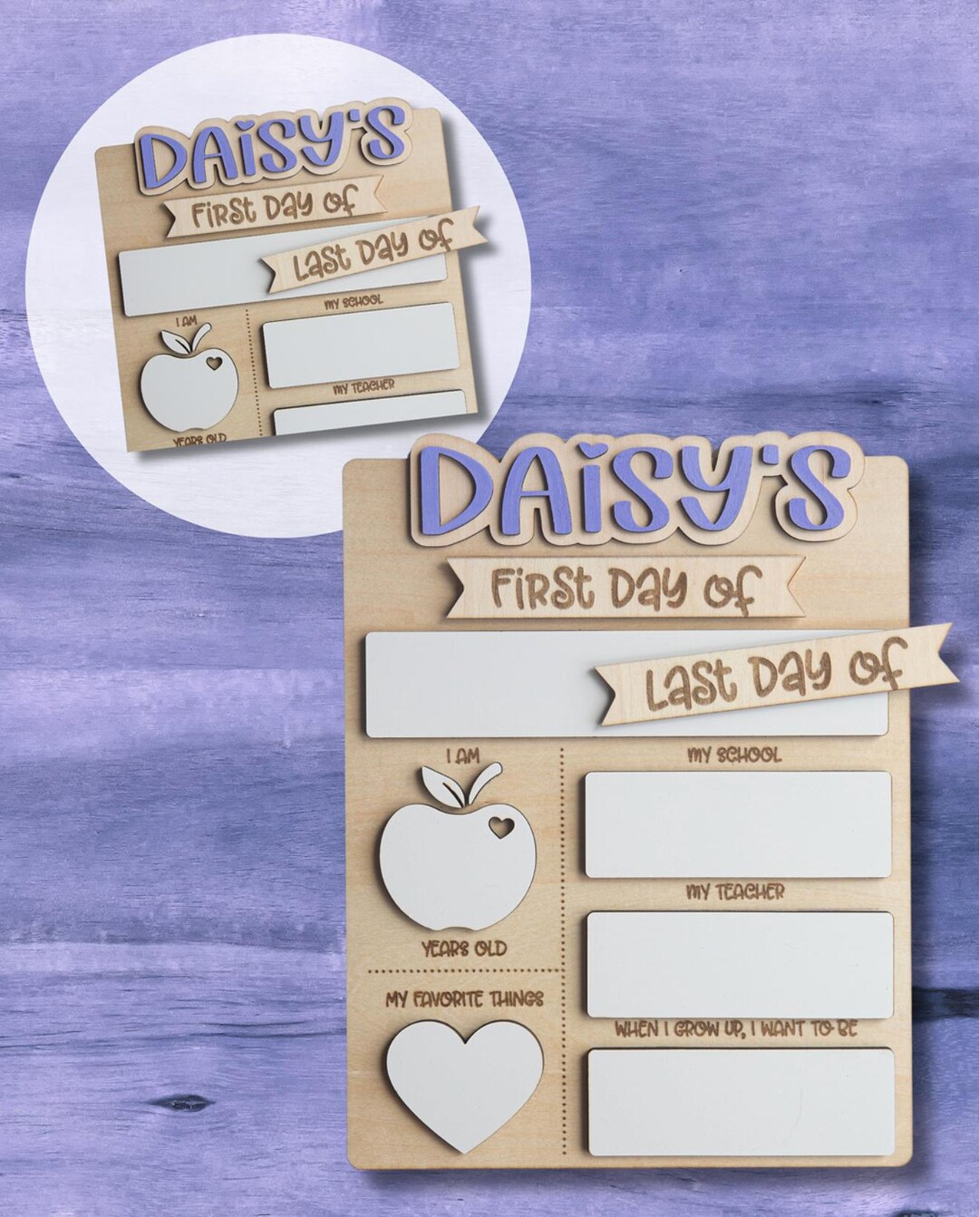 Back to School Signs, Personalized School Signs, Custom Wood Signs ...