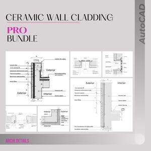 Ceramic Cladding PRO Bundle – Facade Detail Set (dwg + Pdf) - Etsy