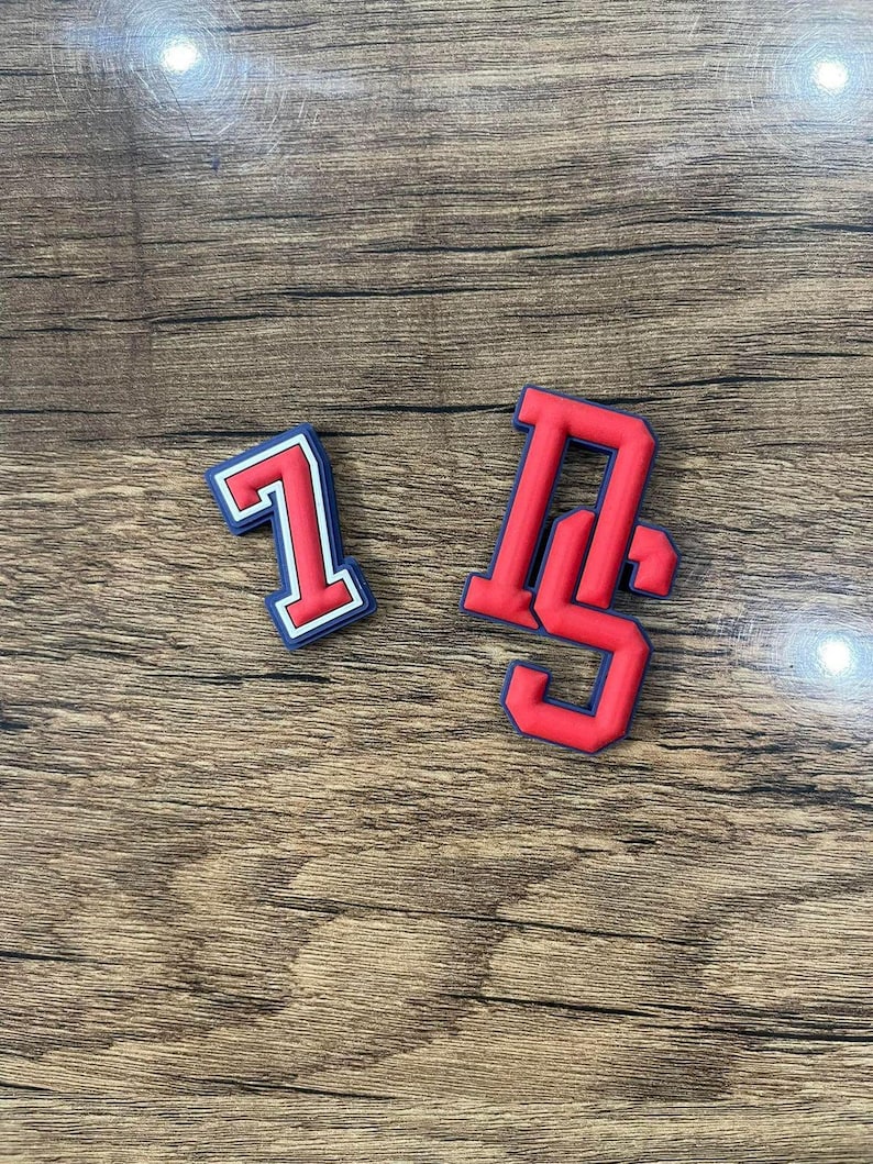 Custom 3d Pvc Raised 1.25 Inch Team Helmet Numbers Dye Cut | Football ...