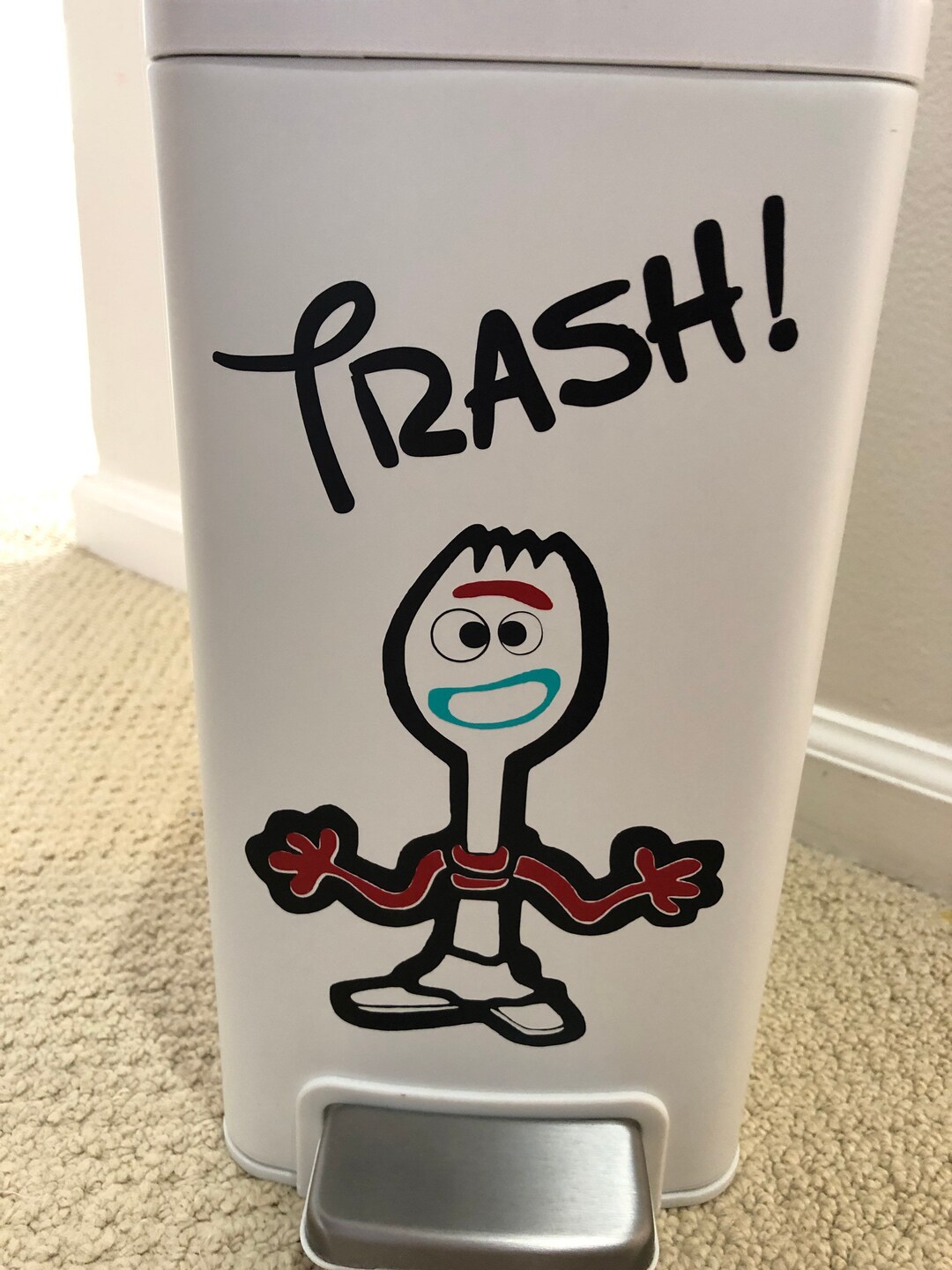 Forky Trash or Windshield Decal Vinyl Sticker - Etsy
