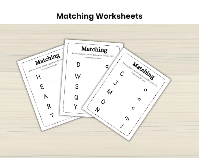 Alphabet Letter Matching Activity - Etsy Canada