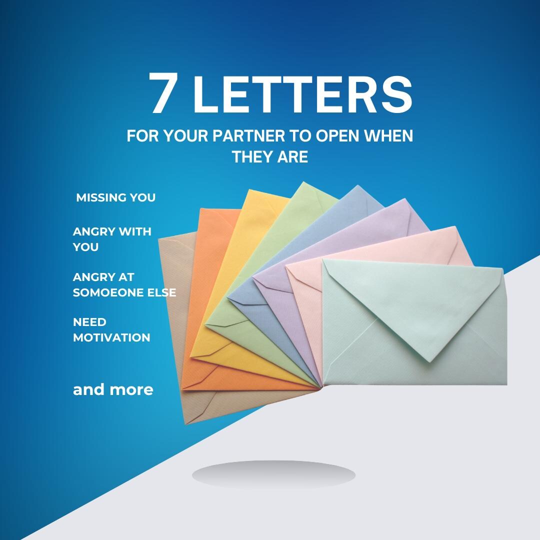 7 Long Distance Love Letters Printable Couple's Gift. - Etsy