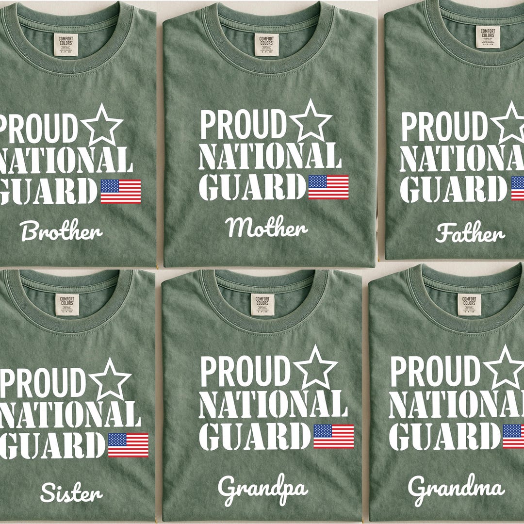 Army National Guard Shirt Personalized Soldier Support Military Family ...