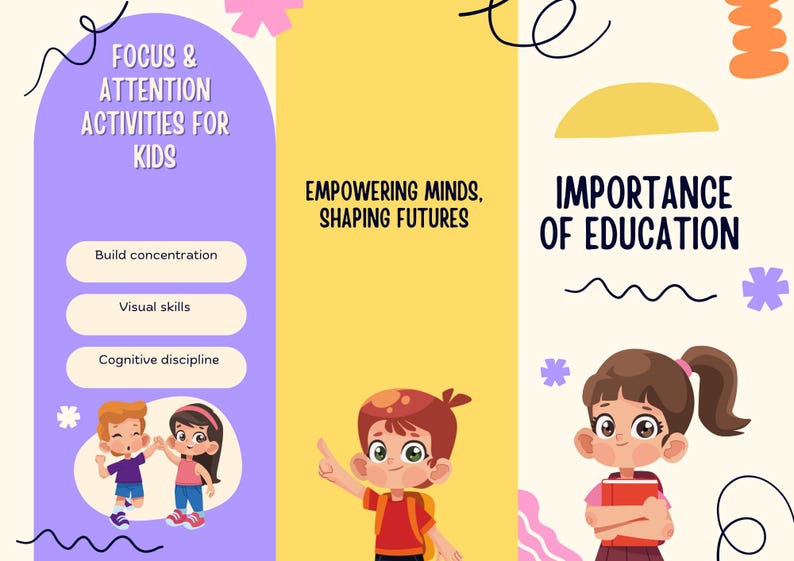 Focus & Attention Activities for Kids - Etsy