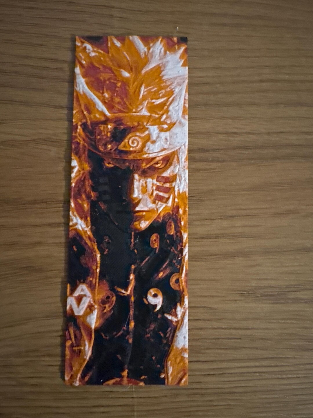 Naruto Bookmark – Anime Bookmark in Flame Design | 3D Color Relief ...