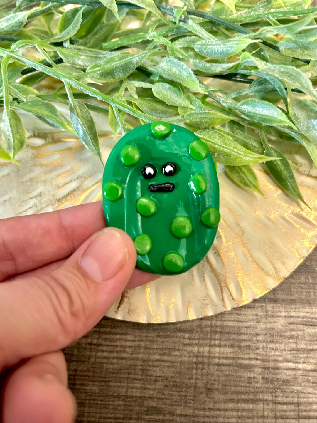 Pickle Worry Stone | Cute Anxiety Relief | Hand Sculpted Polymer Clay ...