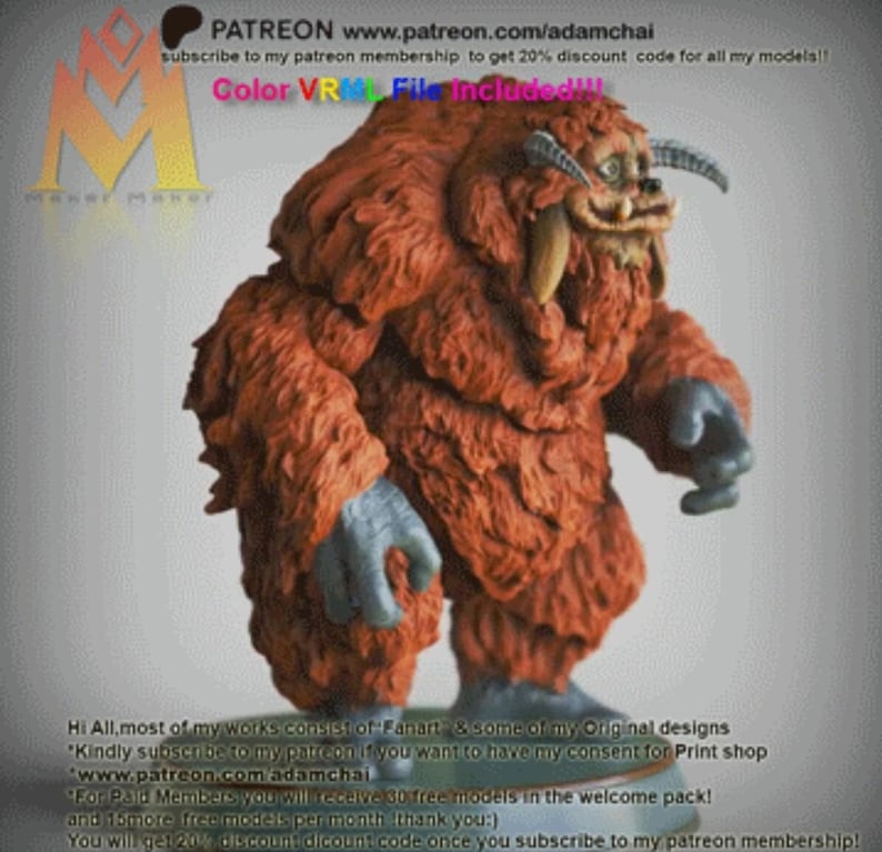 Ludo Figure From the Labyrinth High Quality 12K Resin Printed, Painted ...